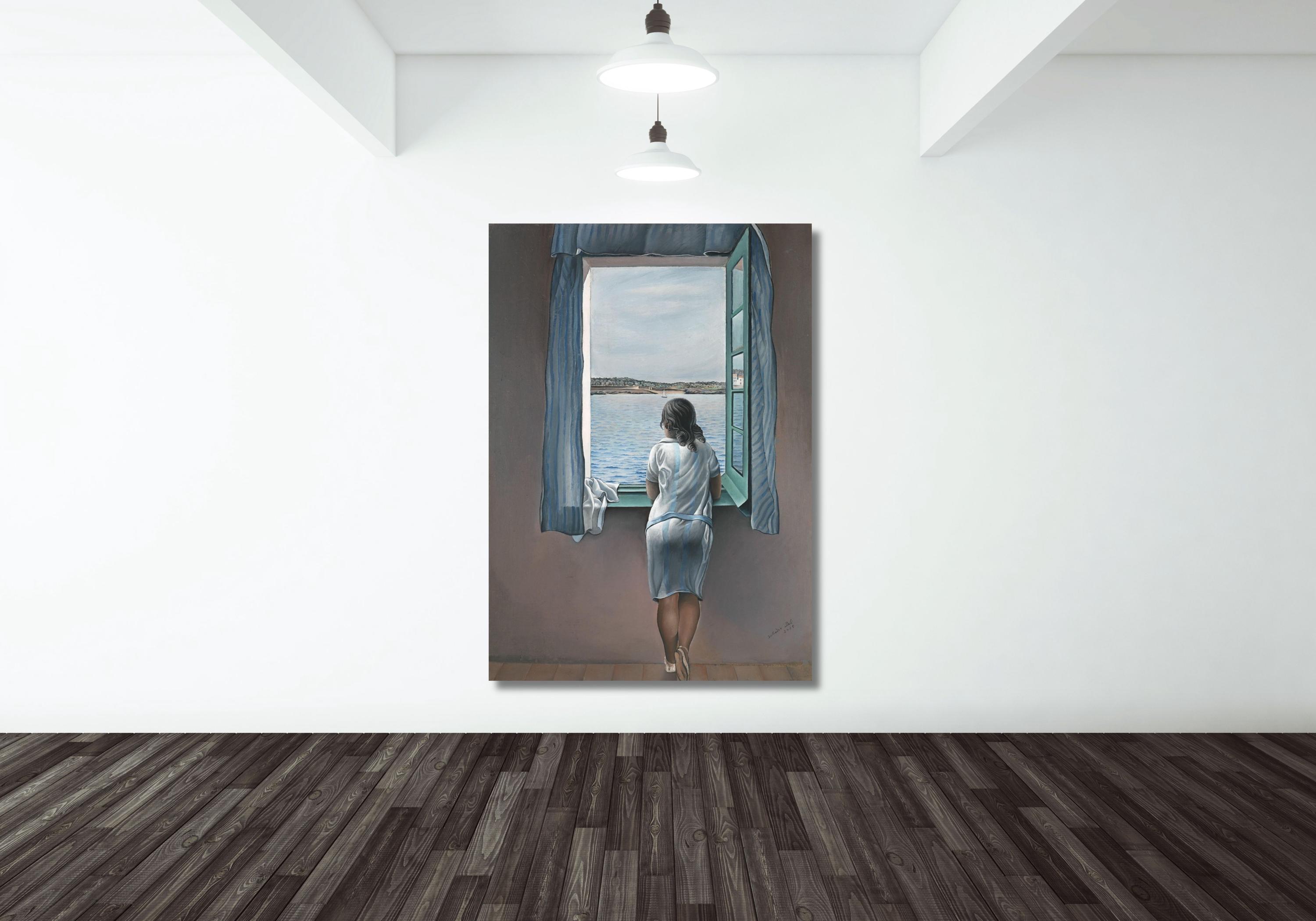 Salvador Dalí Girl at the Window Canvas Print, Surrealist Art - Etsy