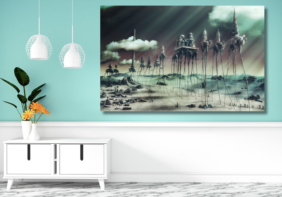 Salvador Dali Elephants Canvas Art, Surrealist Reproduction Wall ...