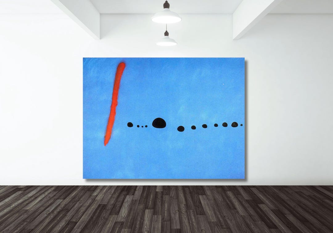 Joan Miro Blue II Blue 2 Ready to Hang Canvas,museum of Modern Art ...