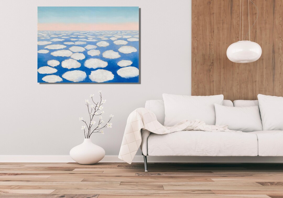 Georgia O'keeffe Above the Clouds Ready to Hang Canvas, Sky Above Clouds IV, Landscape Wall Art ...