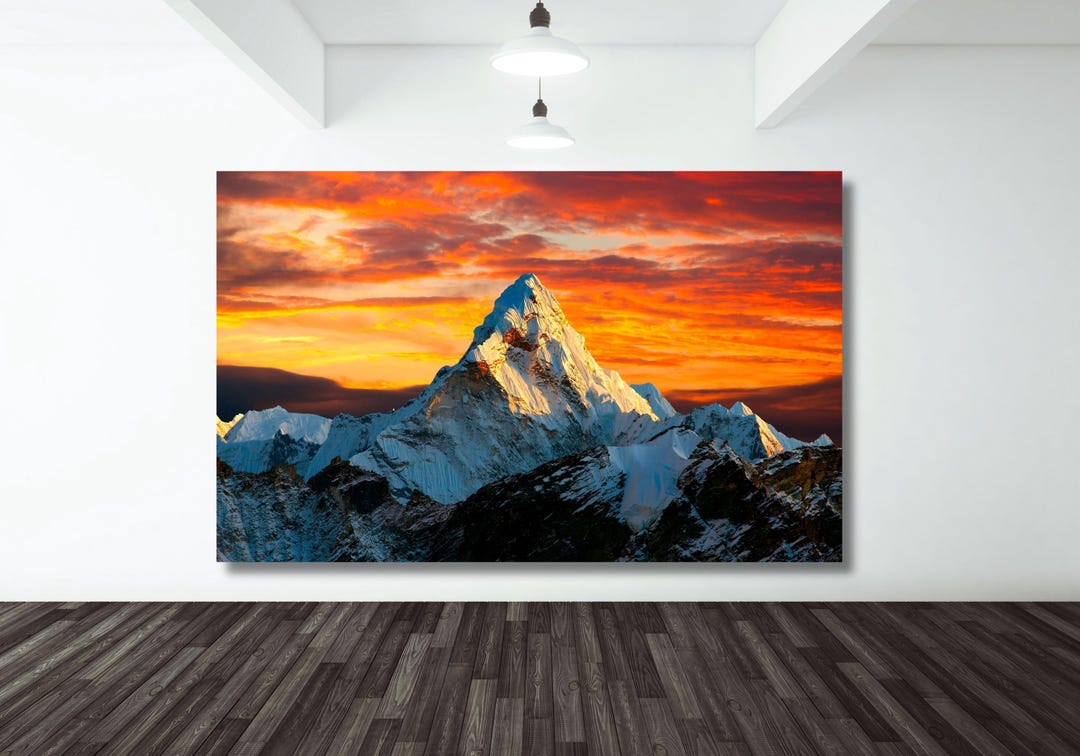 Himalayas Art, Everest Canvas, Huge Canvas Home Decor, Himalayas Canvas ...