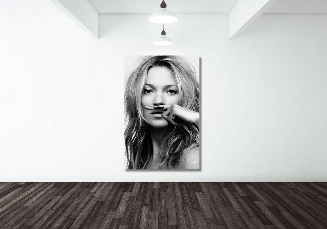 Kate Moss Print, Black and White, Kate Moss Poster, Feminist Wall Art ...