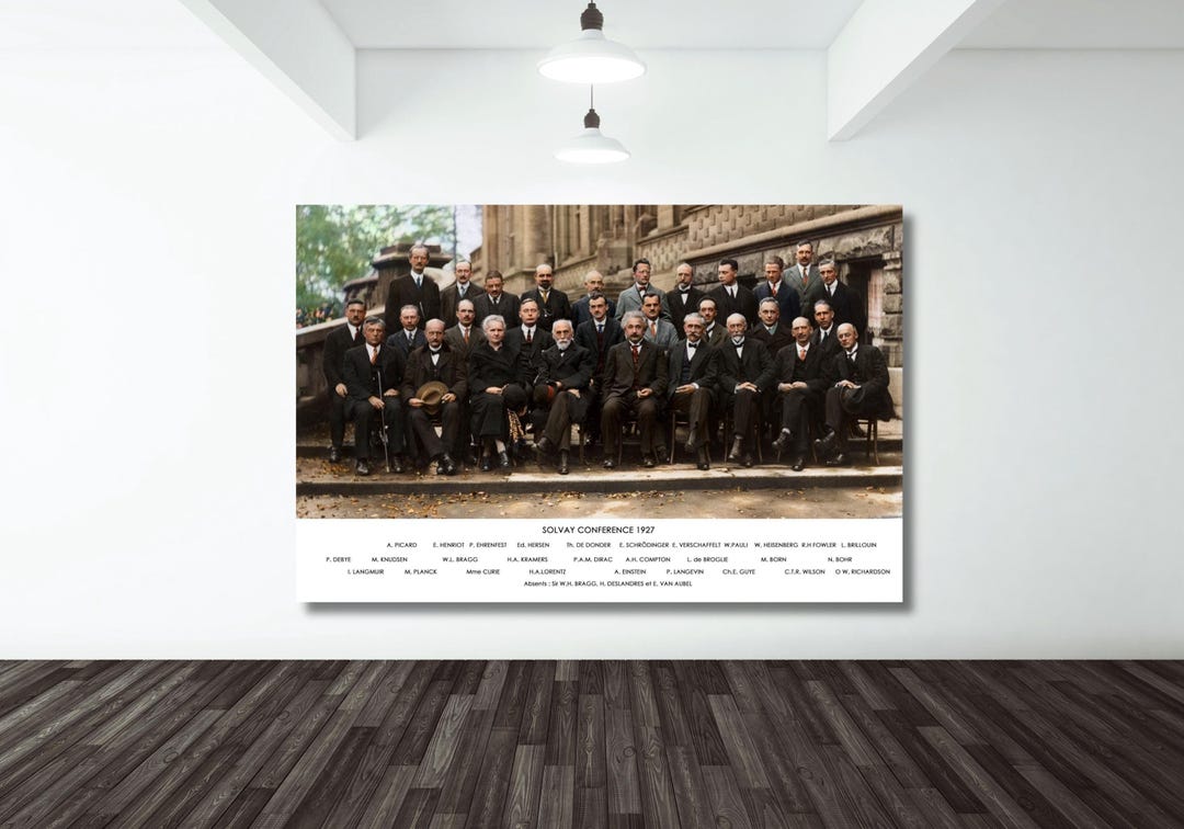 Solvay Conference 1927 Canvas Print, Physics Chemistry Poster - Etsy