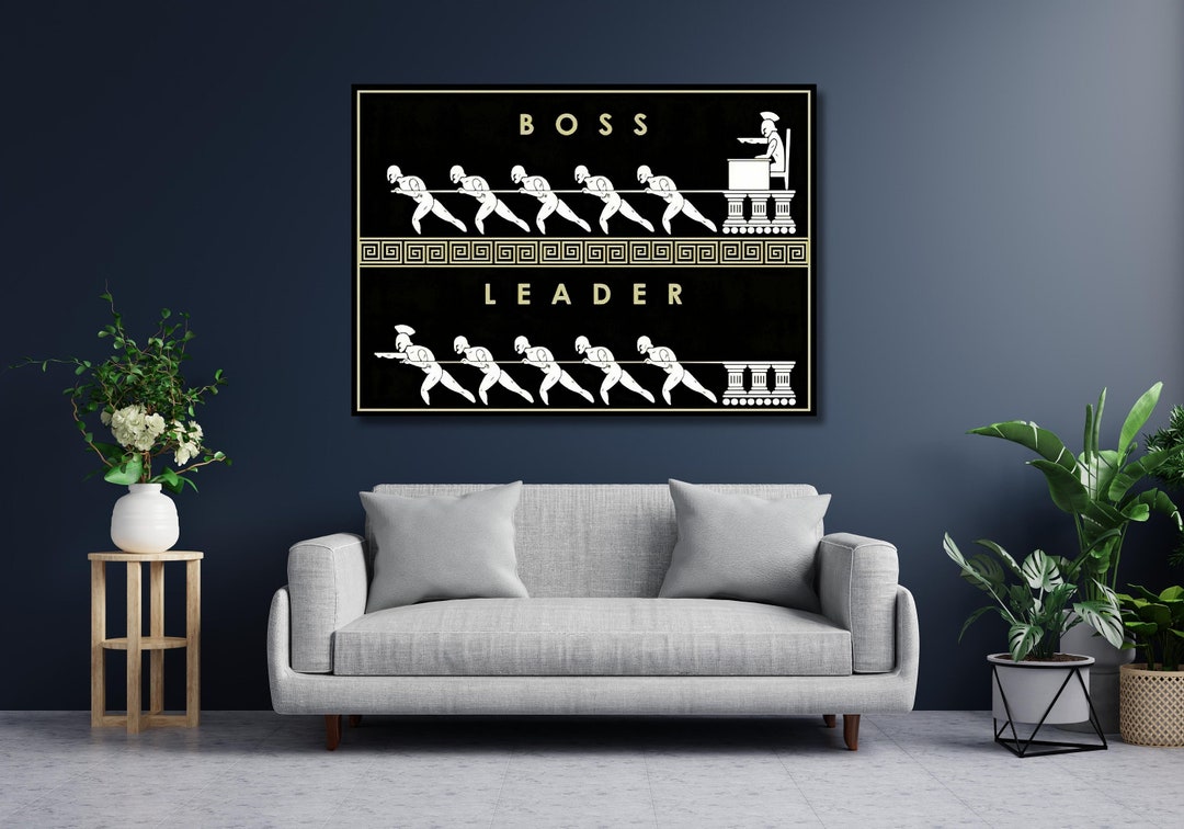 Leader and Boss Ready to Hang Canvas,entrepreneur Leadership ...