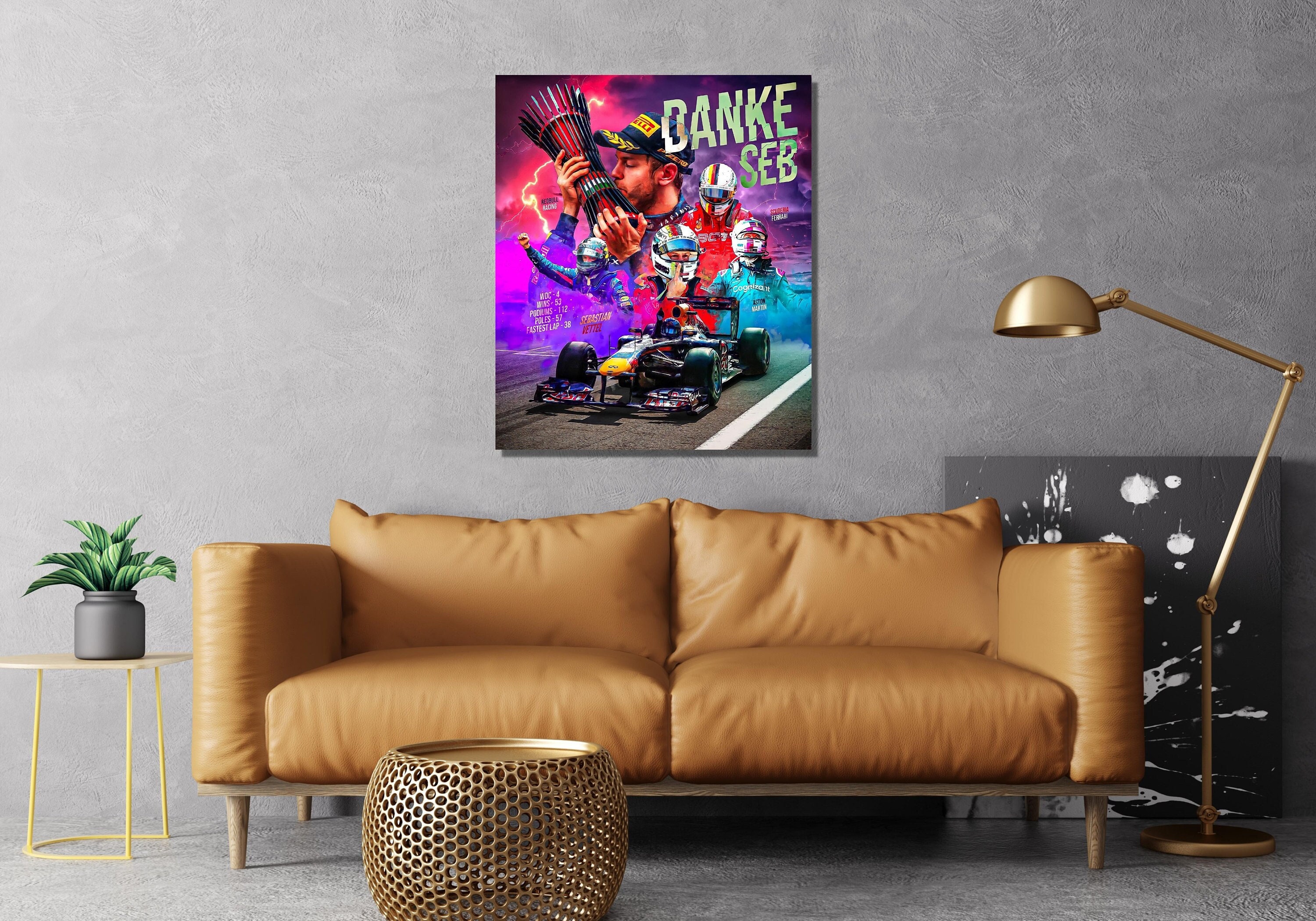 Sebastian Vettel Poster F1 Champion F1 Legend F1 Formula One Champion ...