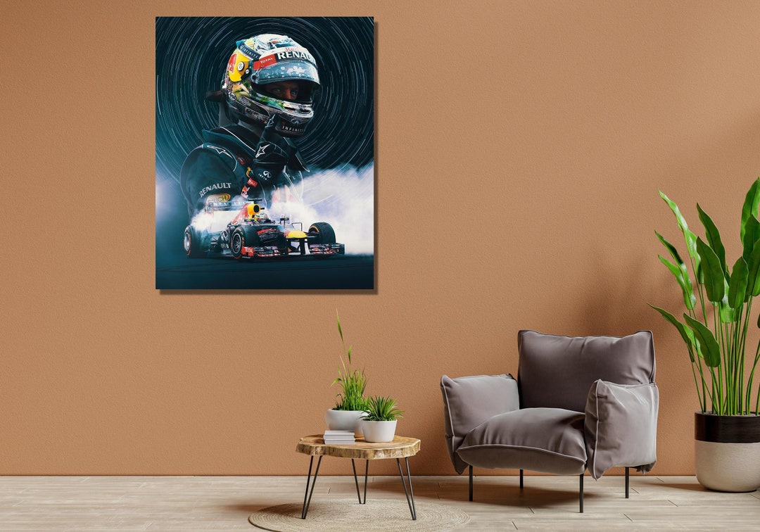 Sebastian Vettel Poster F1 Champion F1 Legend F1 Formula One Champion ...