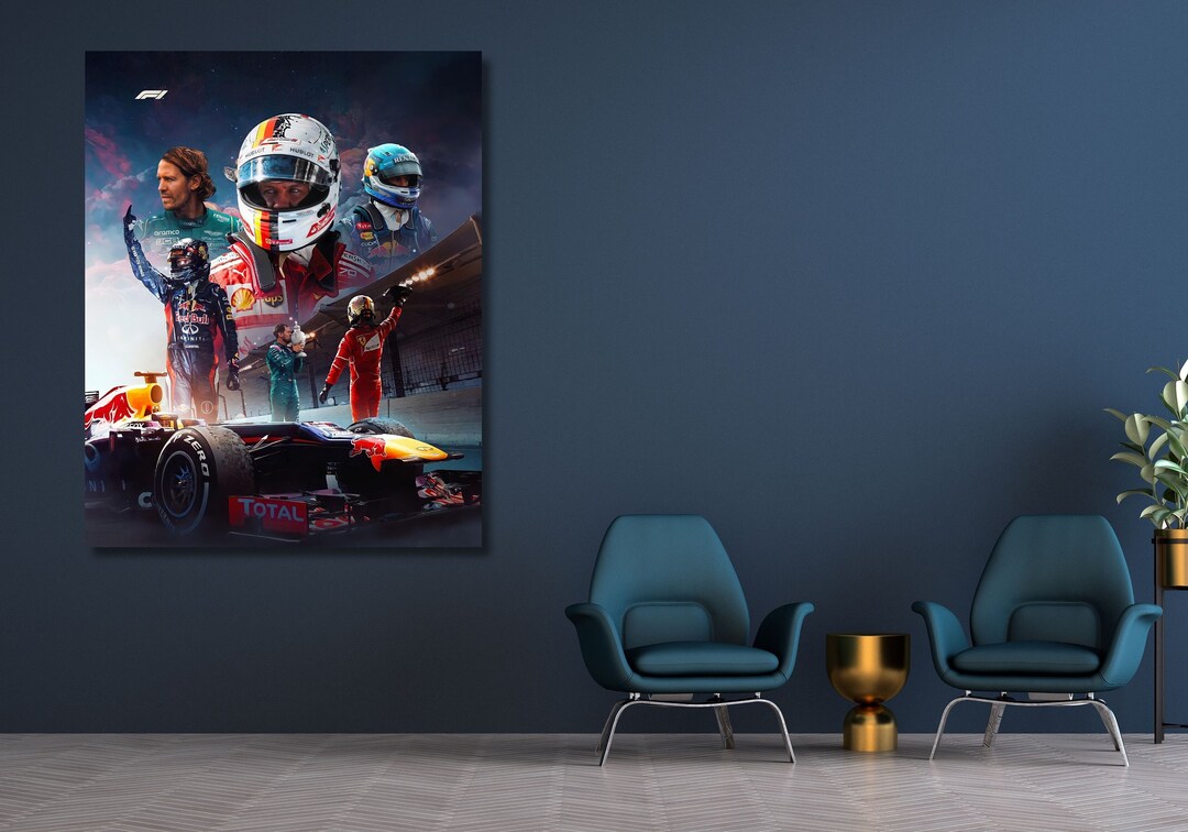 Sebastian Vettel Poster F1 Champion F1 Legend F1 Formula One Champion ...