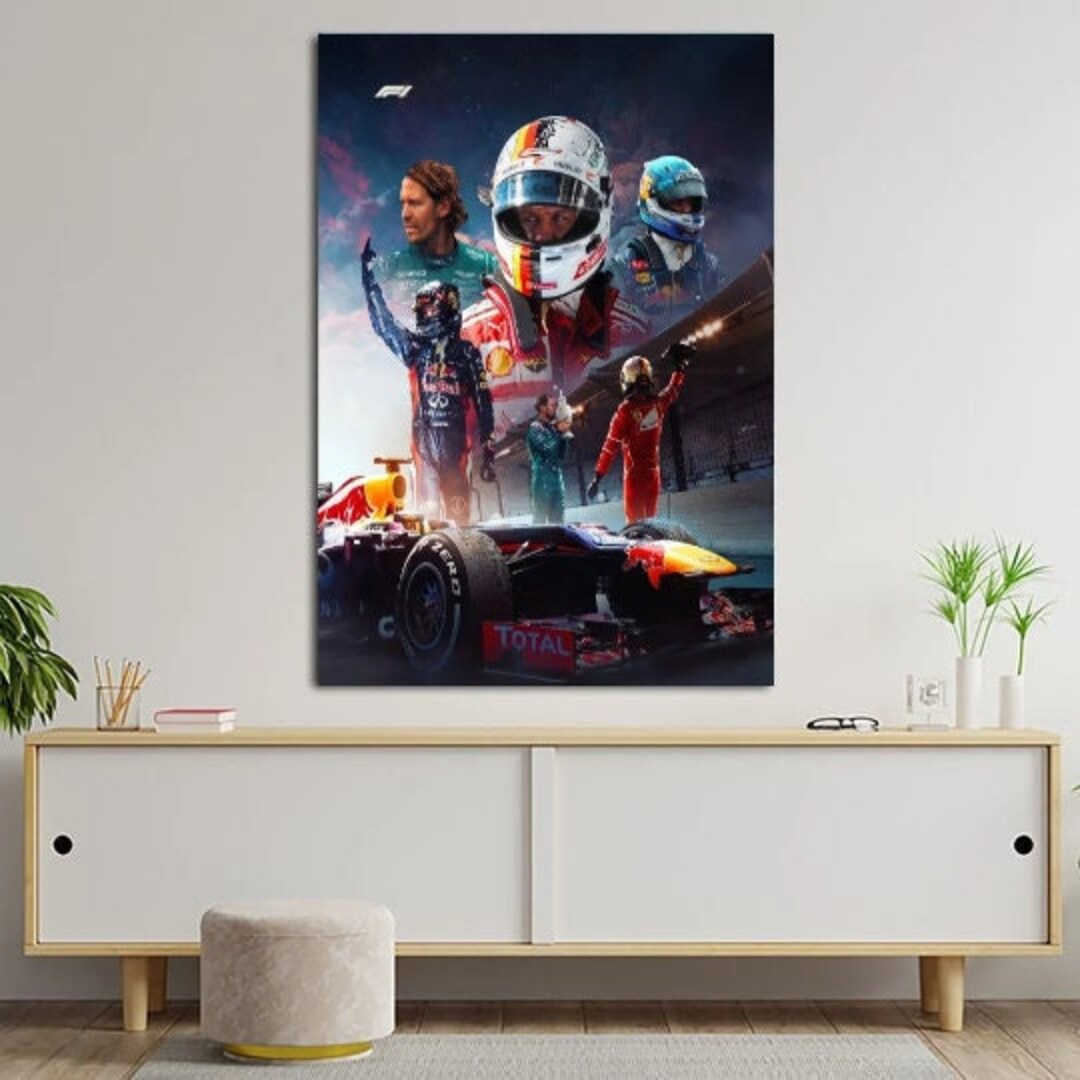 Sebastian Vettel Poster F1 Champion F1 Legend F1 Formula One Champion ...