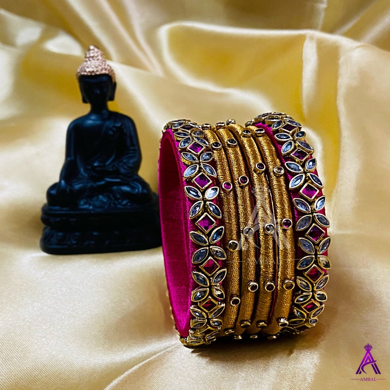 Butterfly Designed Silkthread Bangles - Etsy