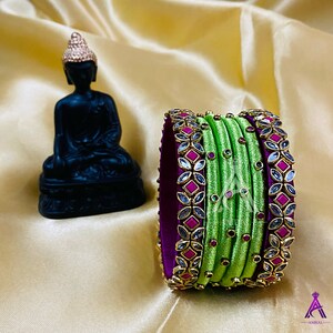 Butterfly Designed Silkthread Bangles - Etsy