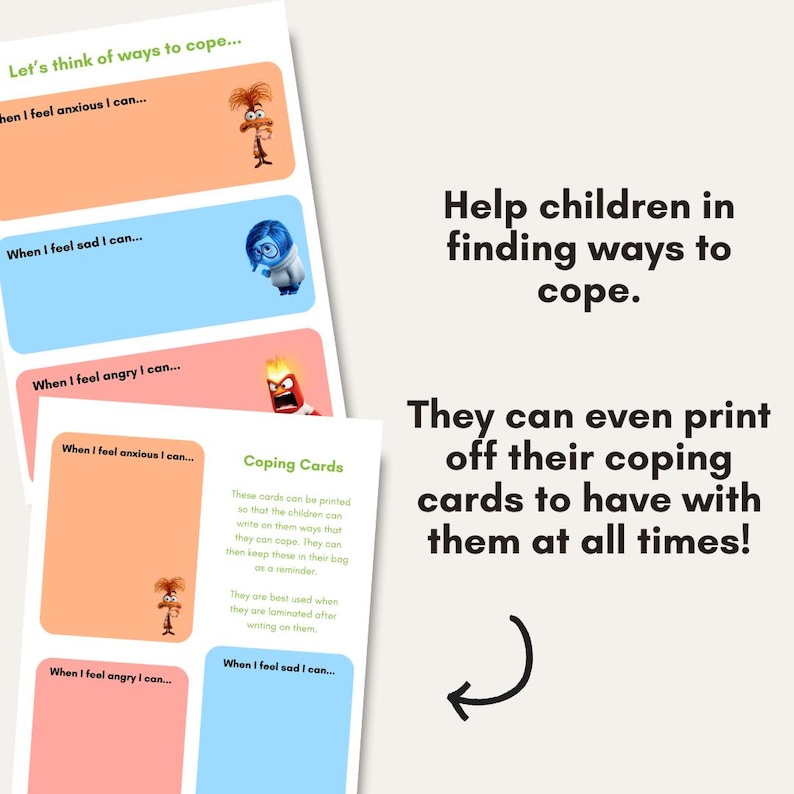 Inside Out Worksheet Bundle!! for Supporting Children/teens With Their ...