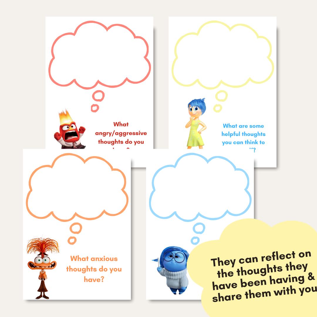 Inside Out Worksheet Bundle!! for Supporting Children/teens With Their ...