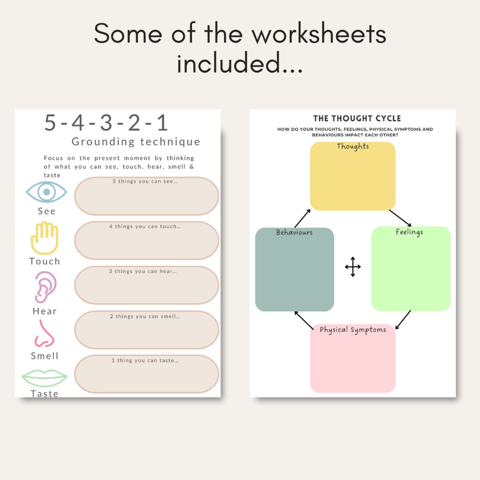 Anxiety Worksheets for Children & Young People | School Counsellor ...