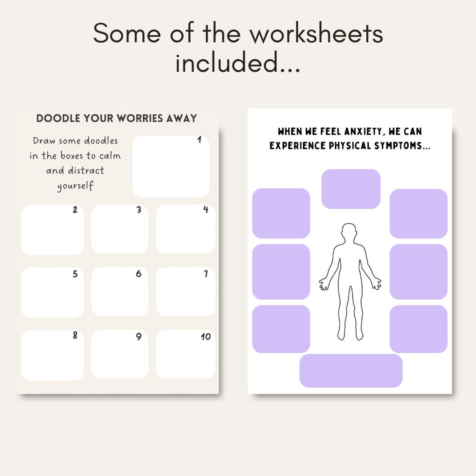 Anxiety Worksheets for Children & Young People | School Counsellor ...