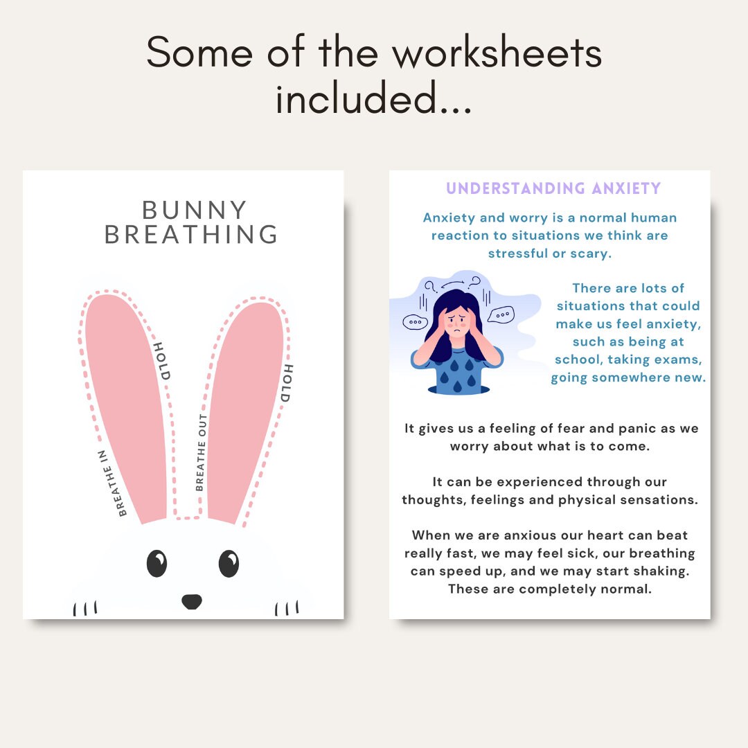 Anxiety Worksheets for Children & Young People | School Counsellor ...