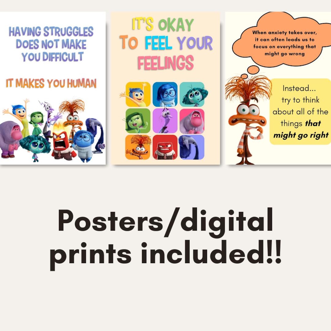 Inside Out Worksheet Bundle!! for Supporting Children/teens With Their ...