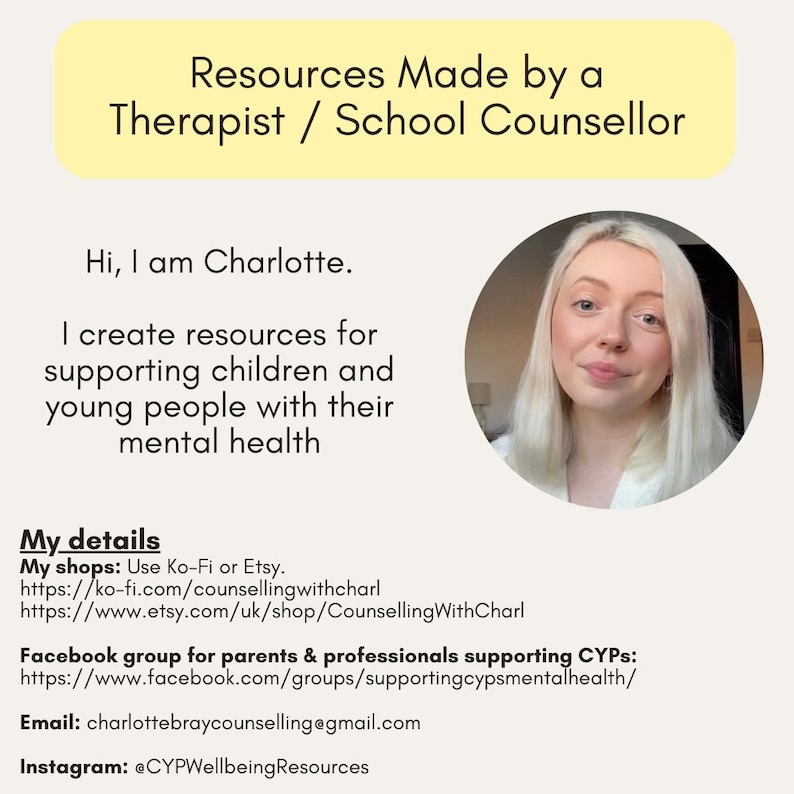 Inside Out Worksheet Bundle!! for Supporting Children/teens With Their ...