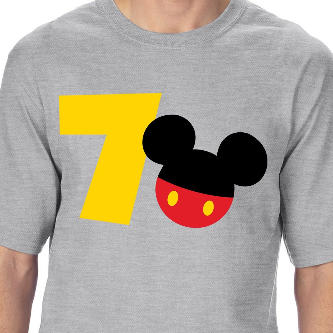Mickey 7th Birthday Digital Cut Files Cricut Silhouette - Etsy