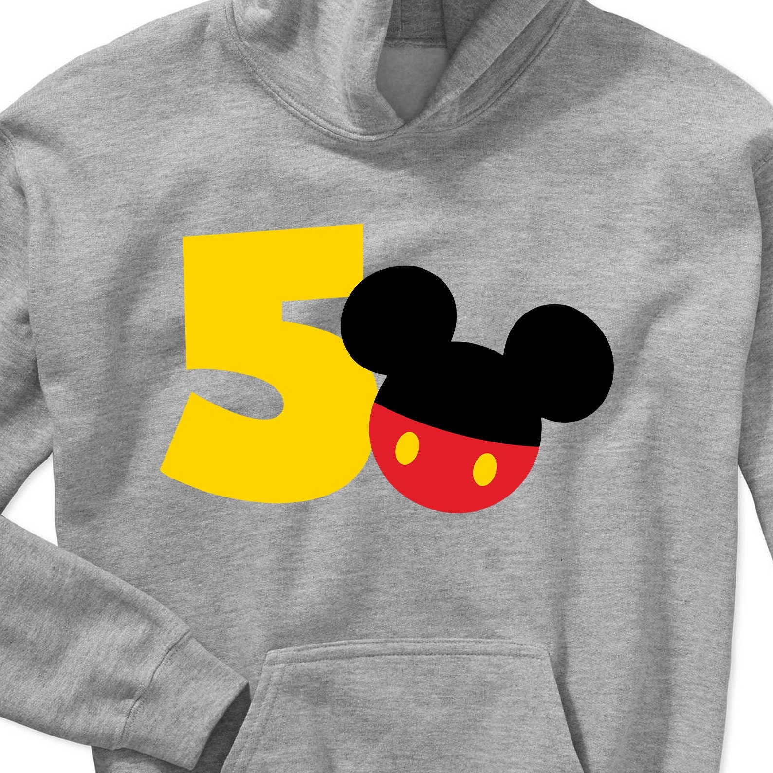 Mickey 5th Birthday Digital Cut Files Cricut Silhouette - Etsy