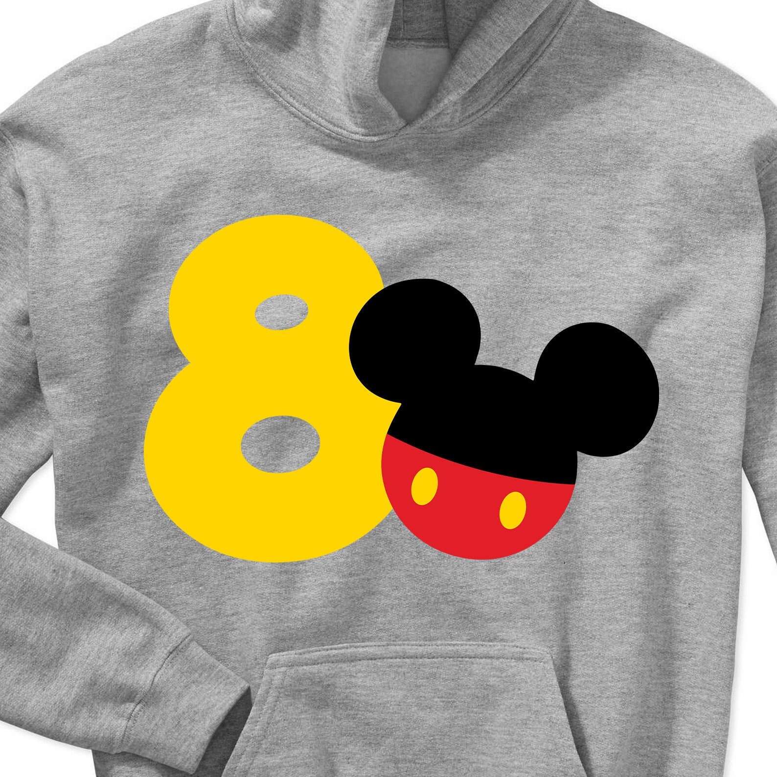Mickey 8th Birthday Digital Cut Files Cricut Silhouette - Etsy