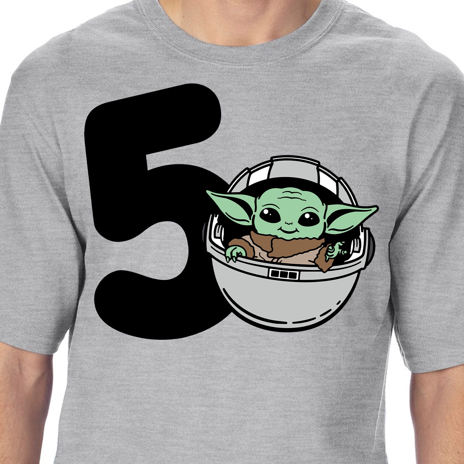 Baby Yoda Five Years Old Digital Cut Files Cricut - Etsy