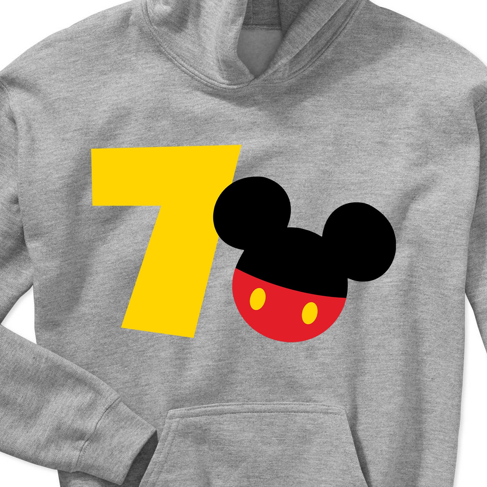 Mickey 7th Birthday Digital Cut Files | Cricut | Silhouette Cameo | Svg ...
