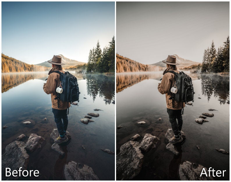 20 Lightroom Presets Gray Tones Part 1, Aesthetic Preset, Silver ...