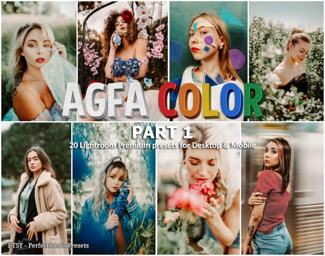 20 Agfa Color Lightroom Presets: Vintage Film Effects (desktop & Mobile ...