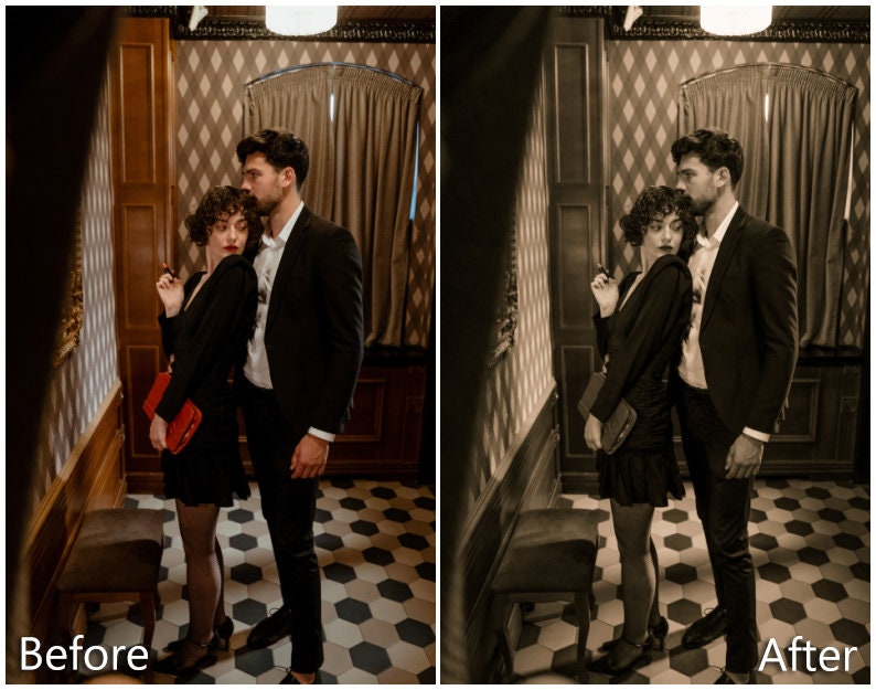 1920s Lightroom Presets: Vintage Grain, Retro Analog (desktop & Mobile ...