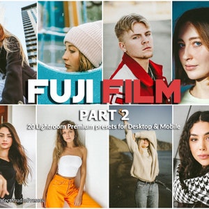 20 Lightroom Presets Fuji Film Part 2, Fuji Presets, Grain Presets, Vintage Presets, Retro ...