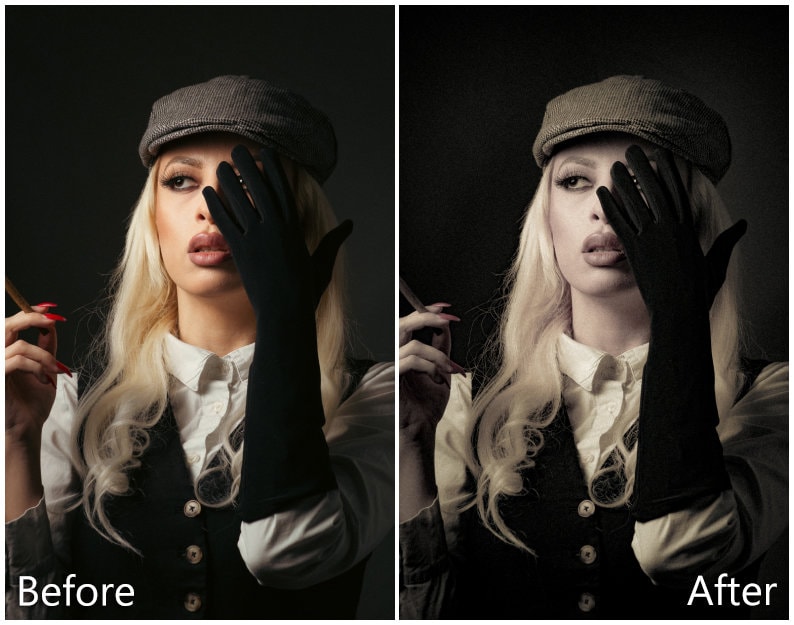 1920s Lightroom Presets: Vintage Grain, Retro Analog (desktop & Mobile ...