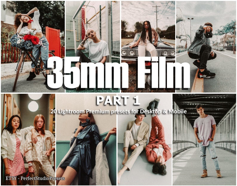 20 Lightroom Presets 35mm Film Part 1, Film Presets, Grain Presets ...