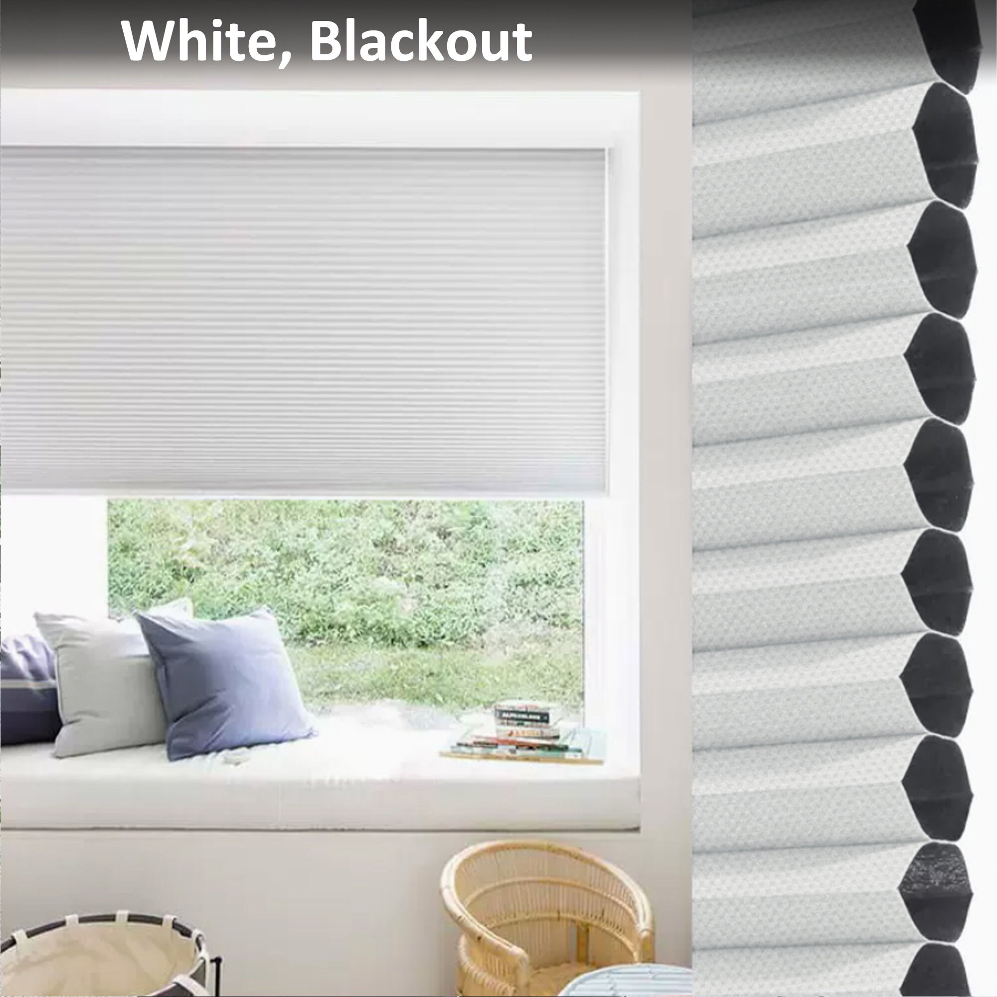 Thermablind Cellular Cordless Blinds for Windows (blackout); Top Down ...