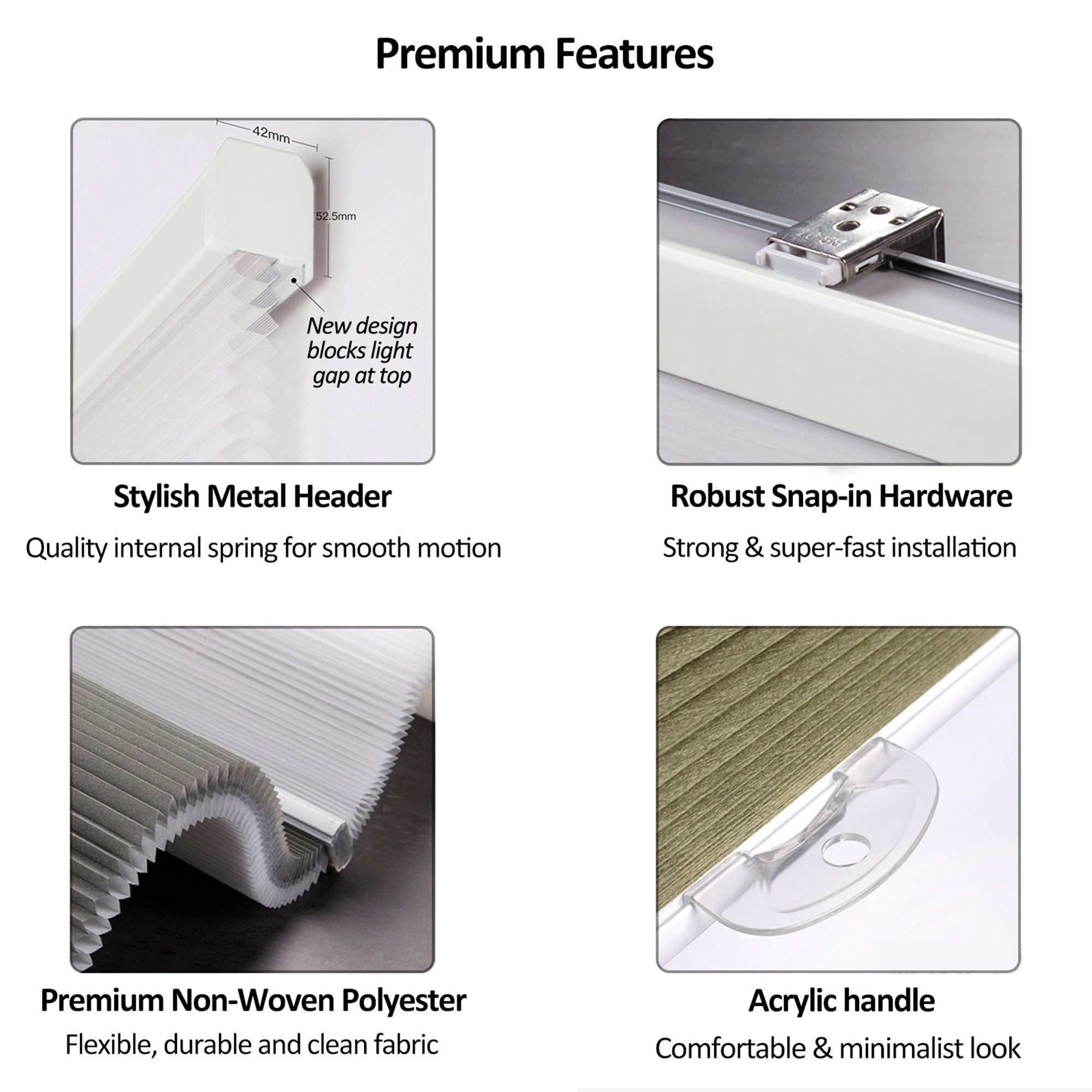 Thermablind Cellular Cordless Blinds for Windows (blackout); Top Down ...