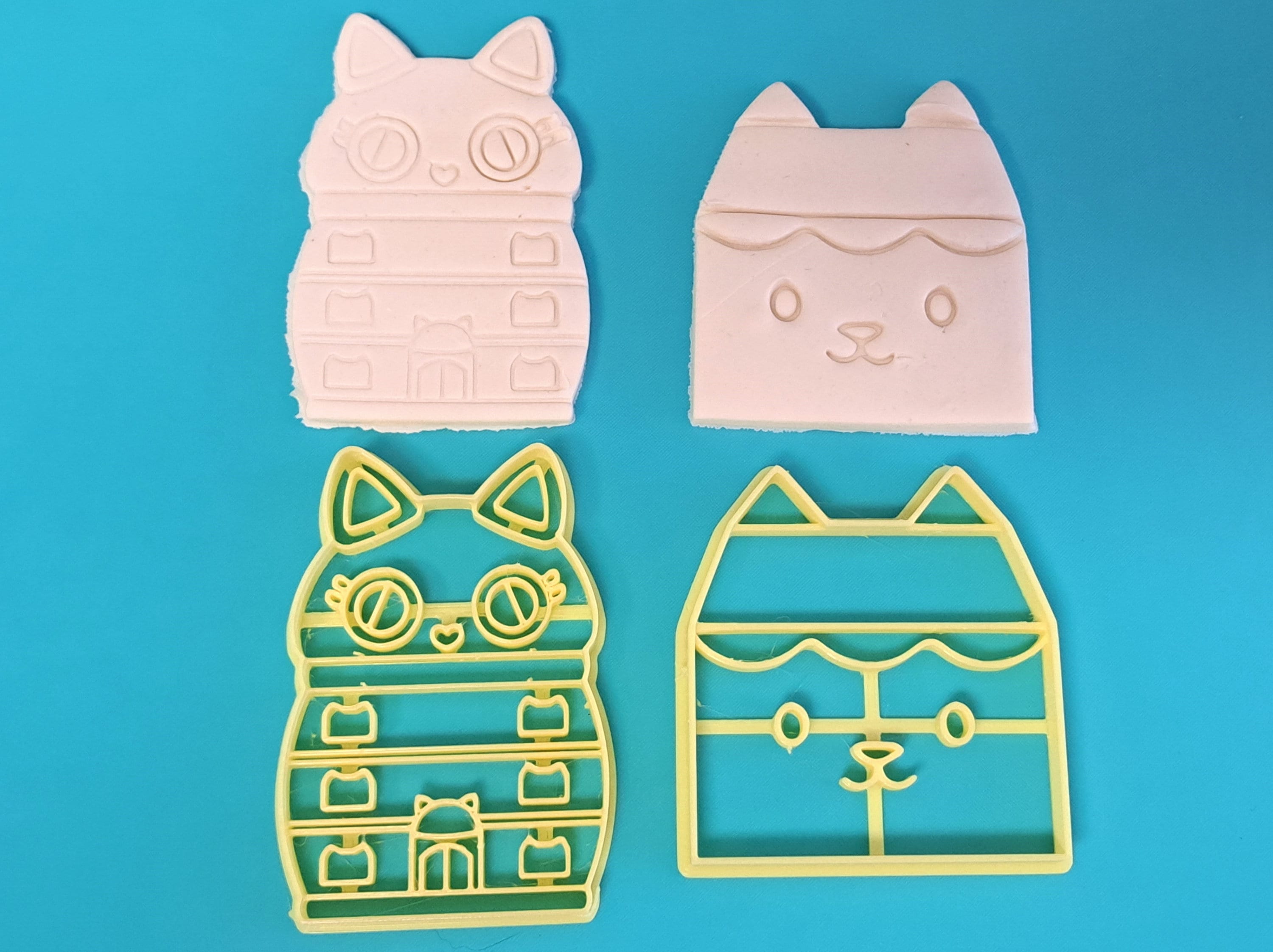 Large 3 Gabby's Dollhouse Cookie Cookie Cutters Theme Birthday Party ...