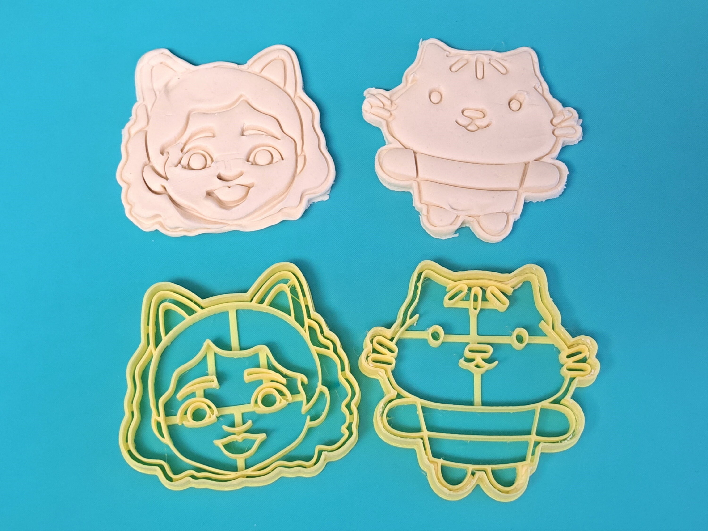 Large 3 Gabby's Dollhouse Cookie Cookie Cutters Theme Birthday Party ...