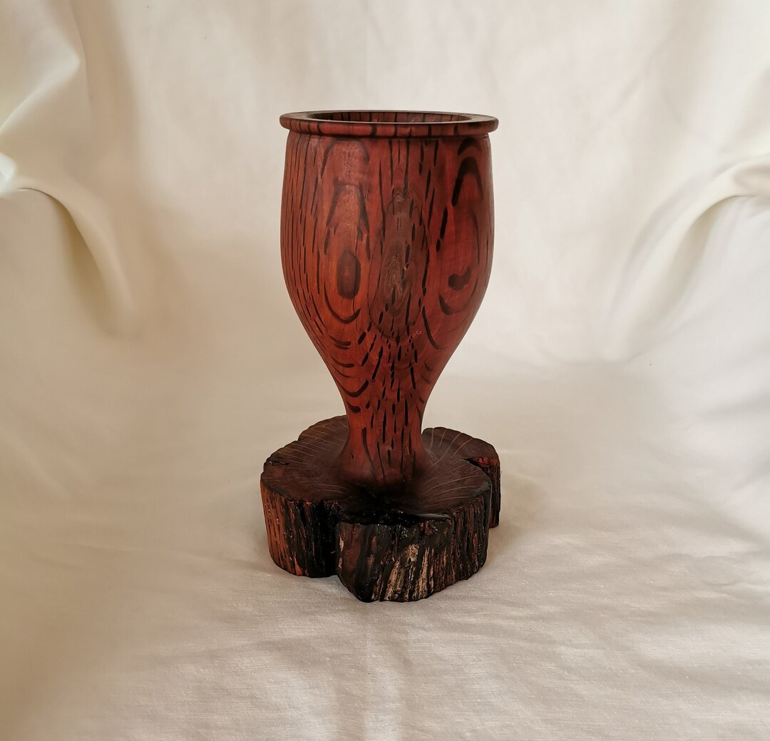 Hand Turned Hairy Oak Goblet - Etsy