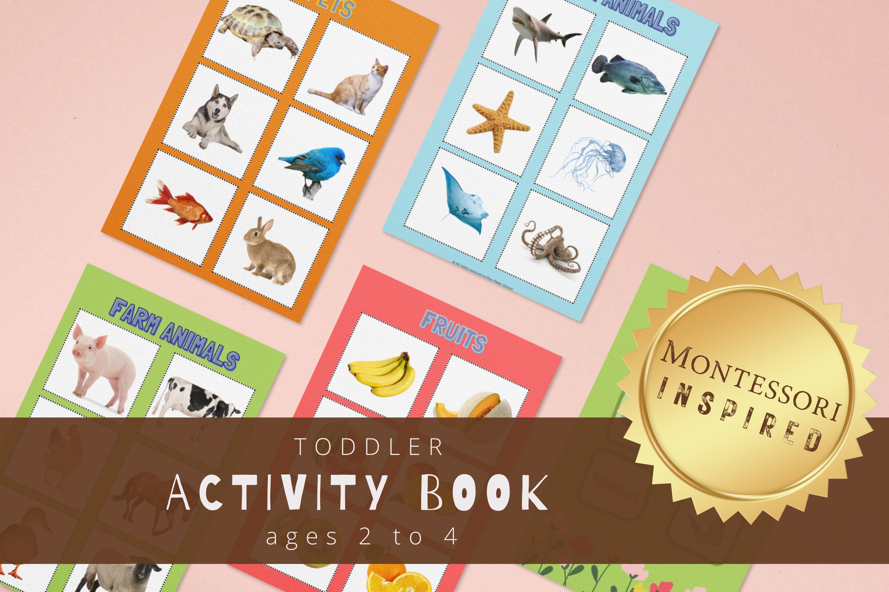 Personalized Toddler Busy Book Printable Montessori Materials Preschool ...