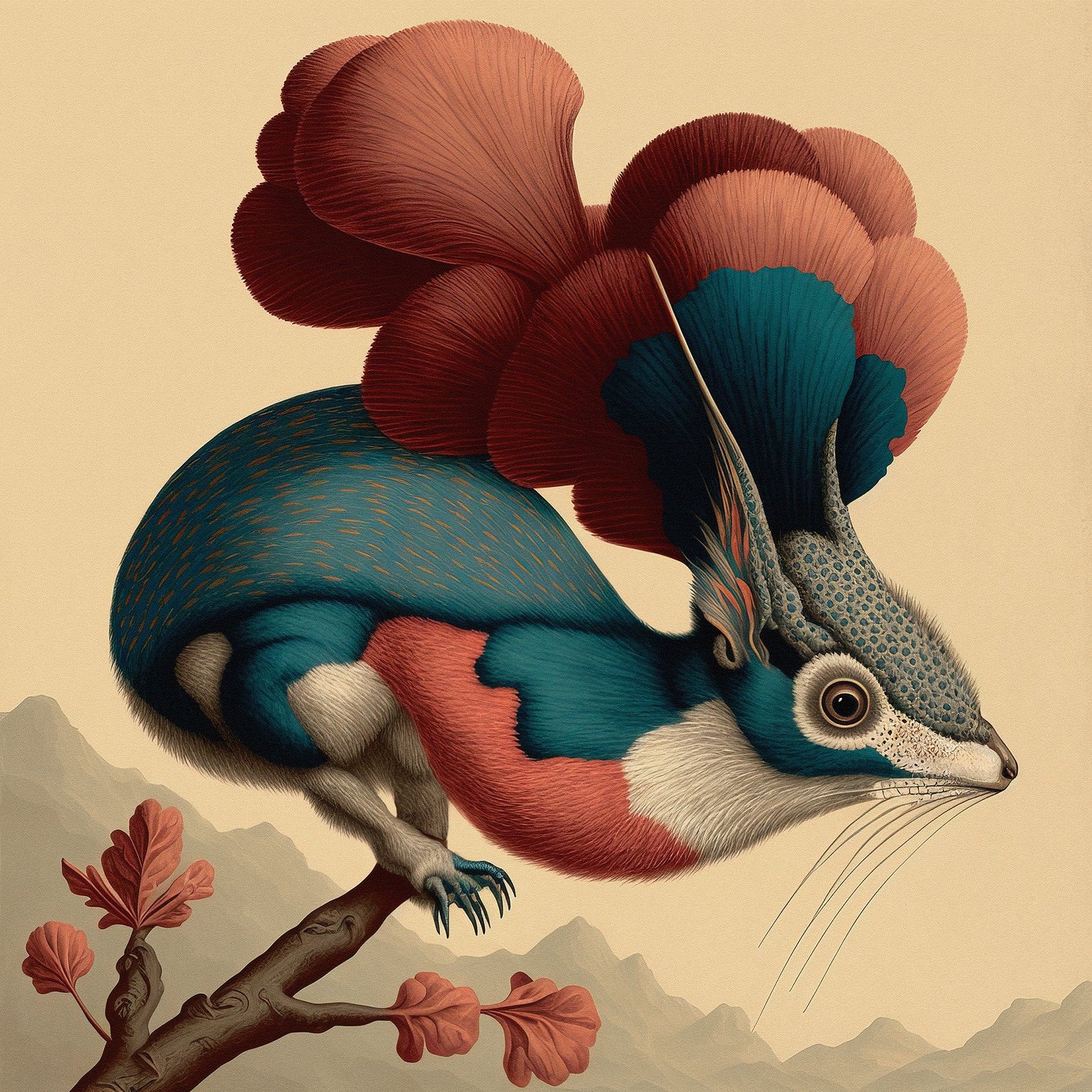 Illustration of an Imaginary Creature for Print - Etsy