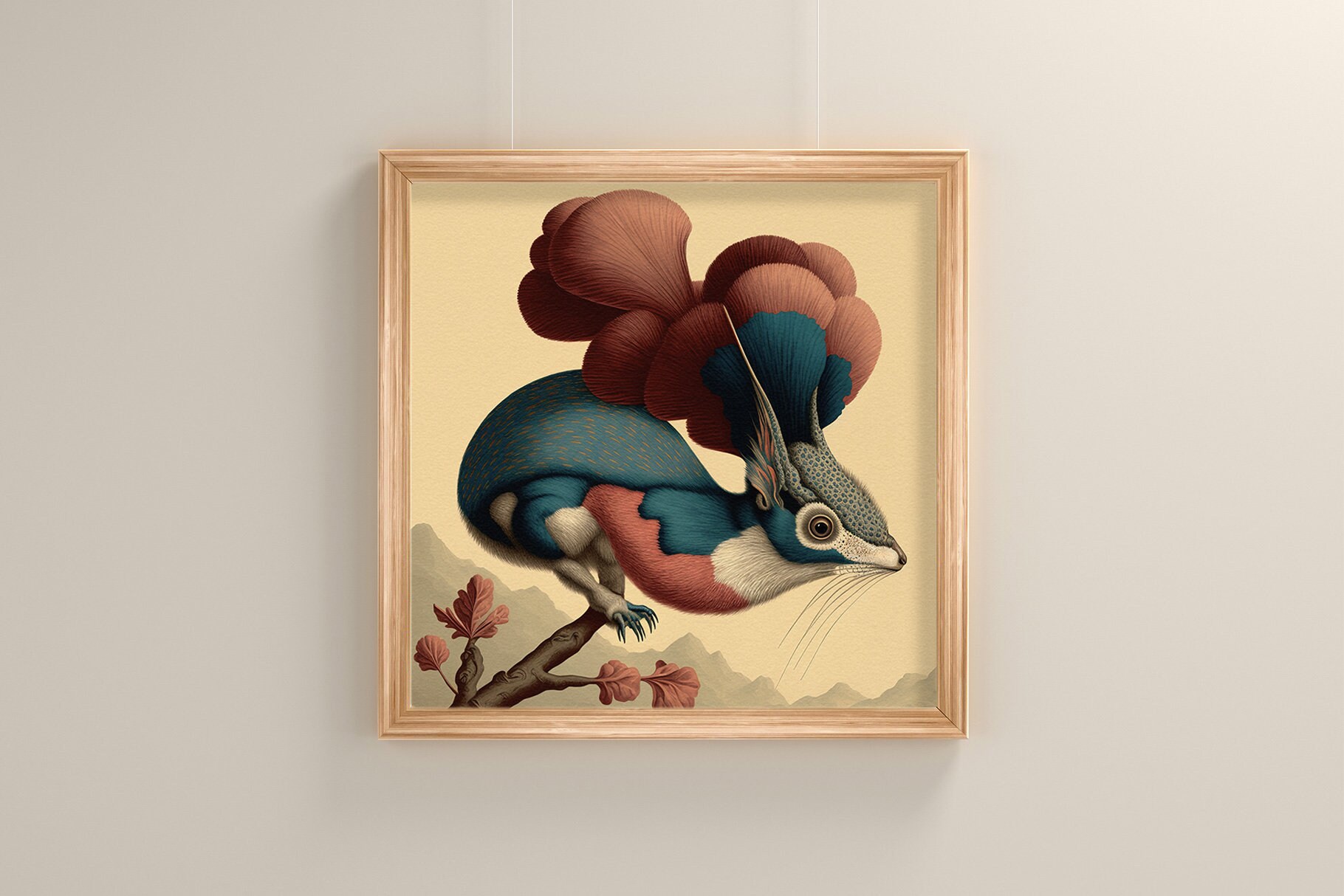 Illustration of an Imaginary Creature for Print - Etsy