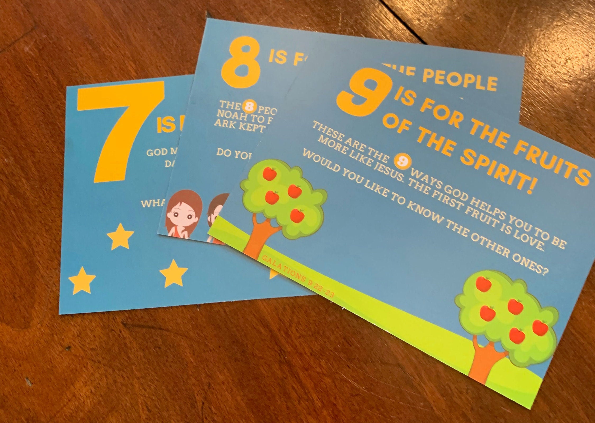 12 Christian Flash Cards Designed as a Fun Way to Teach Kids - Etsy