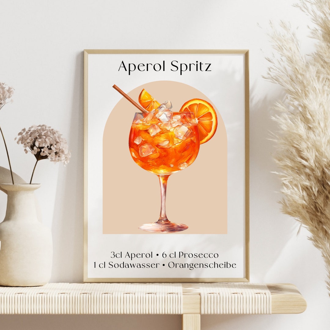 Aperol Spritz Poster, Aperol Spritz Recipe Poster, Holy Aperoli Poster ...