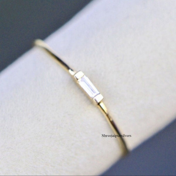 Clear Stone Ring - Etsy