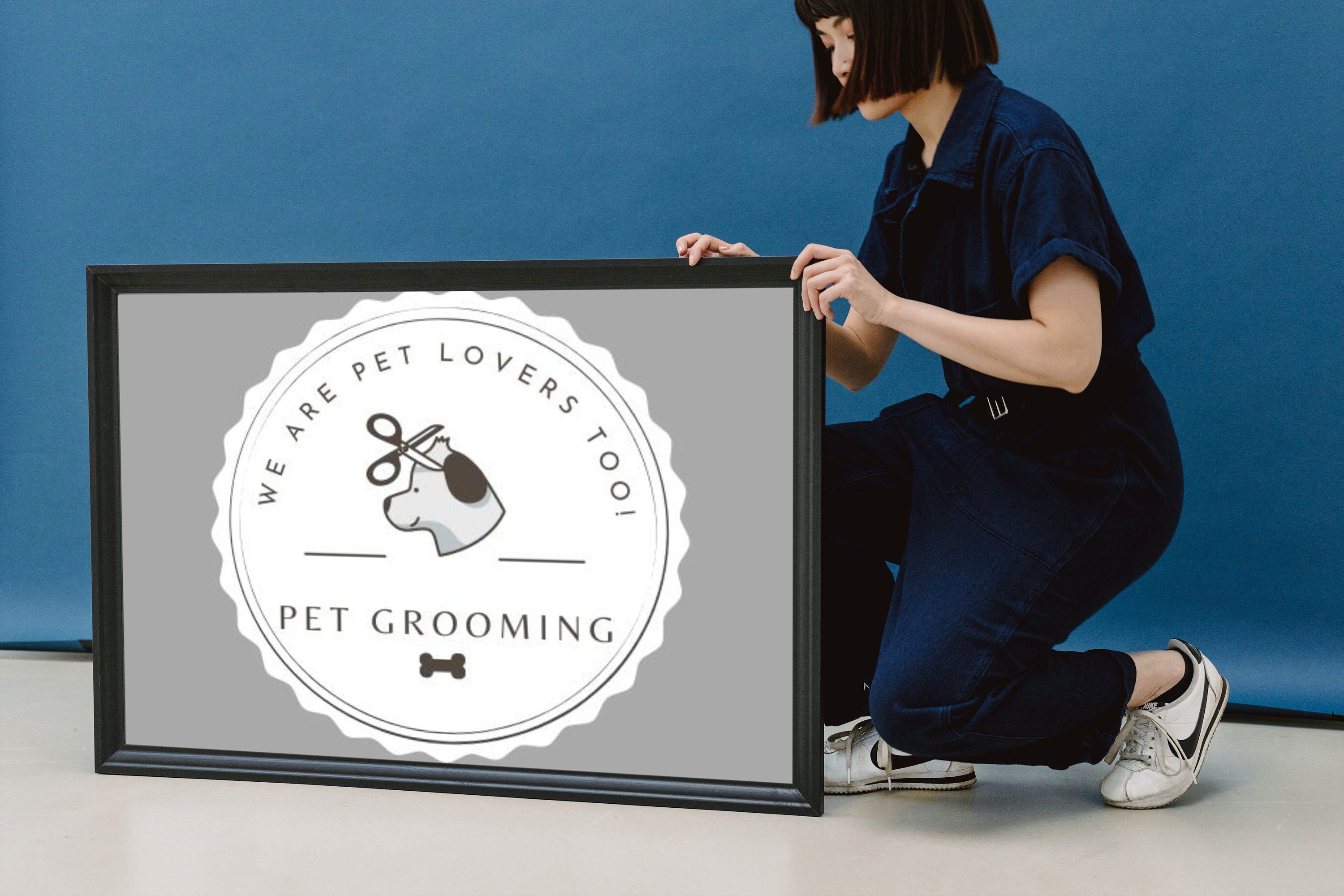 Pre-made Logo, Dog Grooming Logo ,pet Grooming, Pet, Modern ...