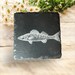 Laser Engraved, Fish Coasters, Slate Coaster, Fisherman Gift, Muskie ...