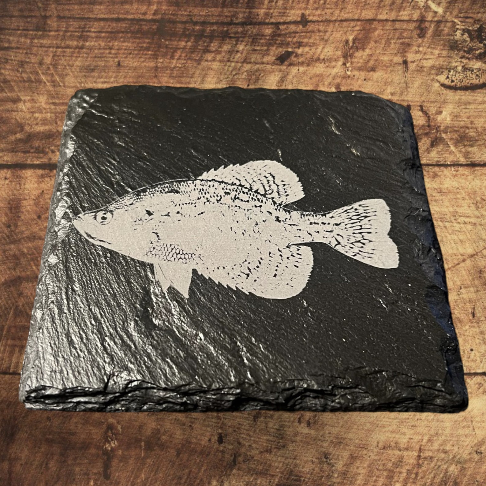 Laser Engraved, Fish Coasters, Slate Coaster, Fisherman Gift, Muskie ...