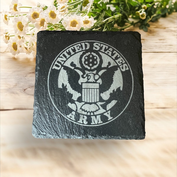 Military Slate Coasters - Etsy