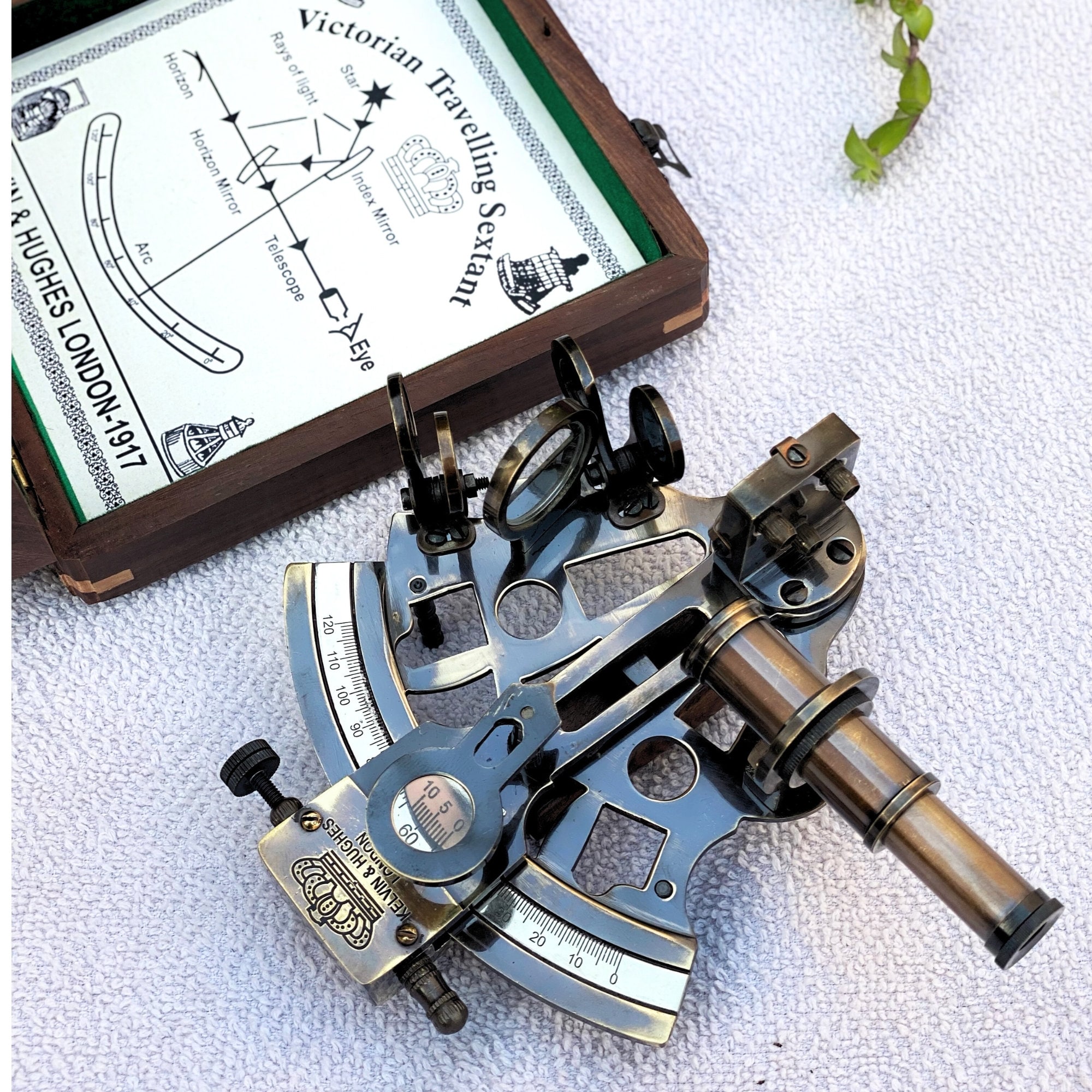Nautical Brass Working Sextant I Maritime Navigational Instrument I ...