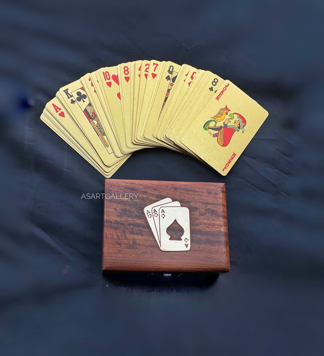 Luxury Playing Cards - With Premium Rosewood Wooden Box - Mens ...