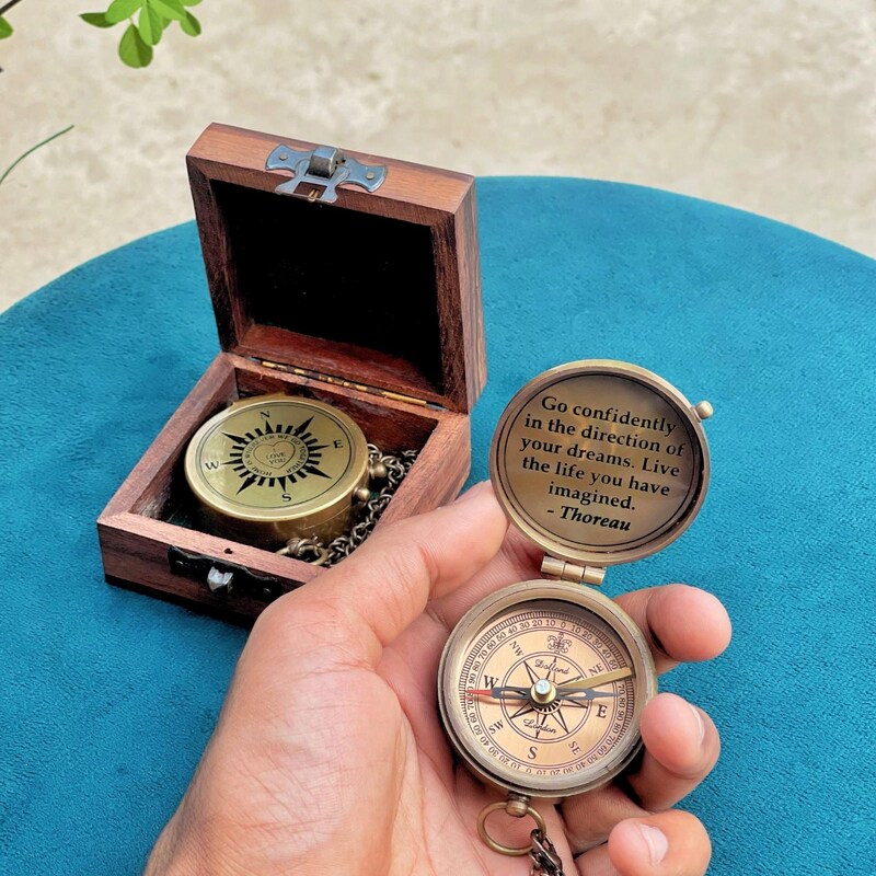 Brass Compass - Etsy